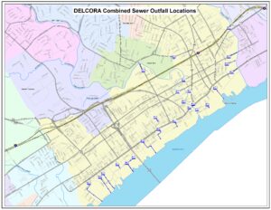 DELCORA CSO Areas - DELCORA